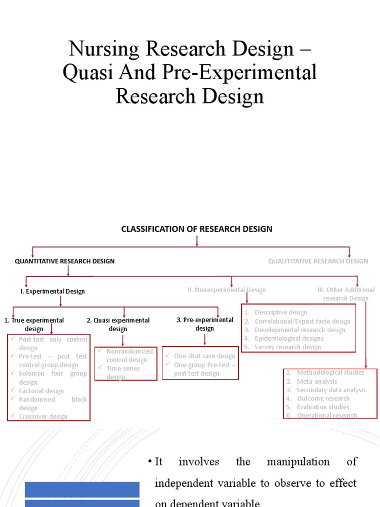 Nursing Research Design - Quasi and Pre-Experimental | PDF | Research ...