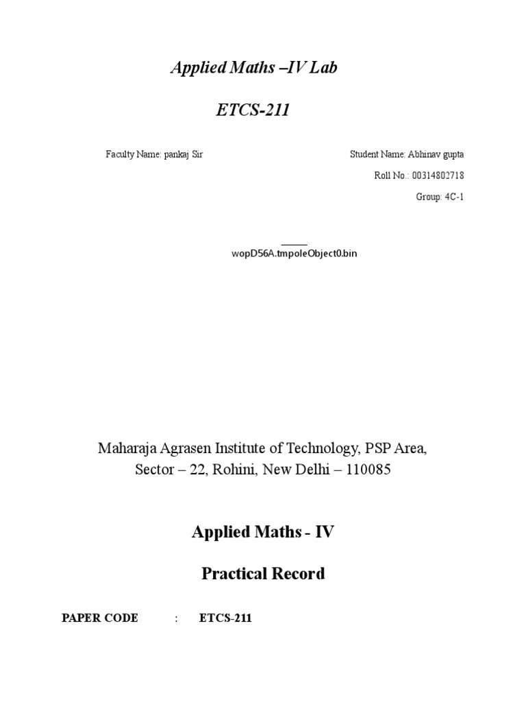 NAST Practical File | PDF | Matrix (Mathematics) | Functional Analysis NAST Practical File | PDF | Matrix (Mathematics) | Functional Analysis