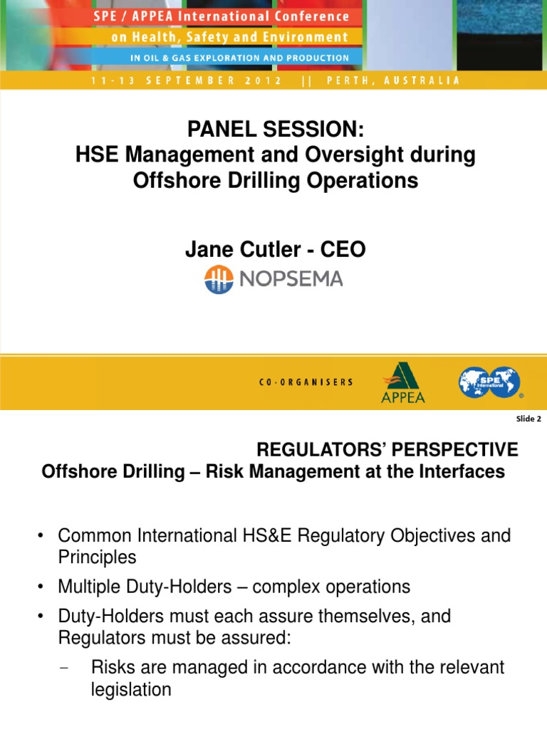 Presentation 13 Sept HSE Management and Oversight During Offshore ...