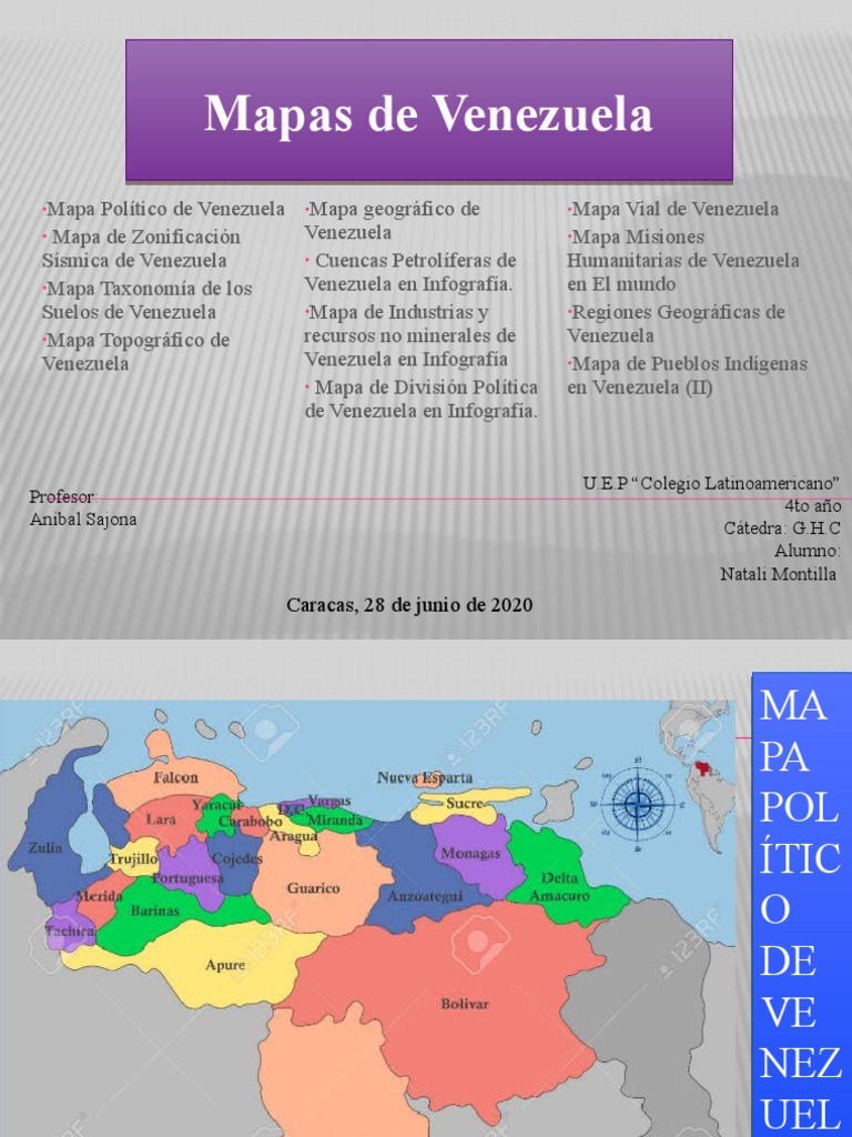 Mapas Temáticos de Venezuela | PDF