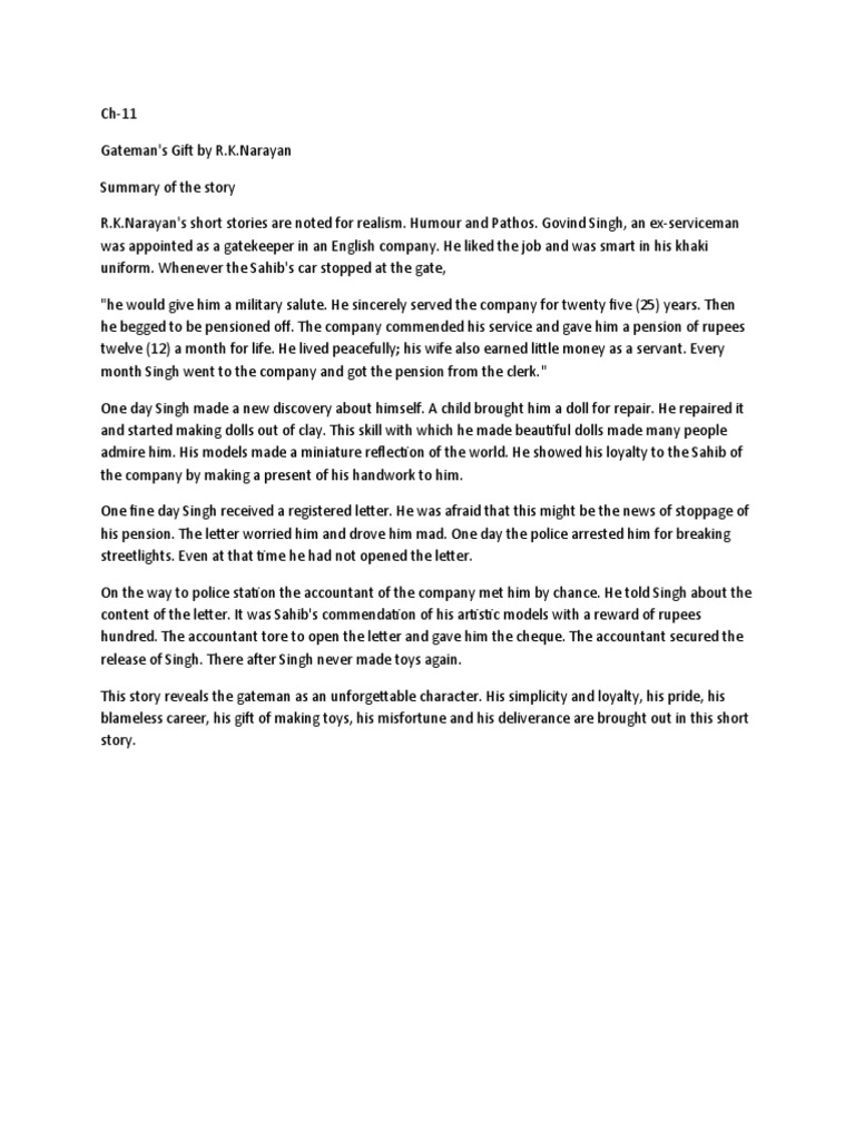 Gateman's Gift | PDF