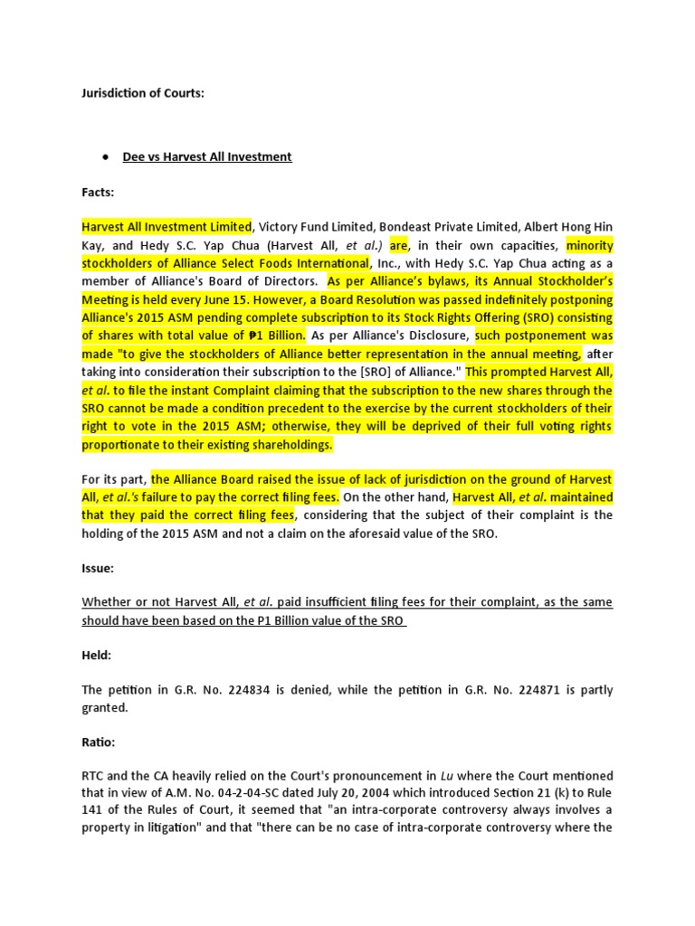 Civpro Case Digests | Download Free PDF | Lawsuit | Mortgage Law