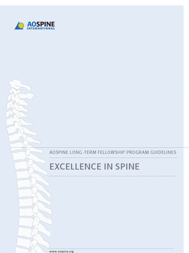 Excellence in Spine: Aospine Long - Term Fellowship Program Guidelines ...