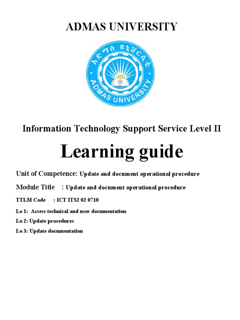 Update and Document Operational Procedure-Final | PDF | Documentation ...