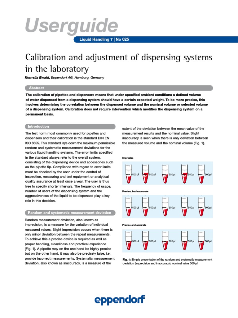 Userguide 25-Calibration and Adjustment of Dispensing Systems in ...