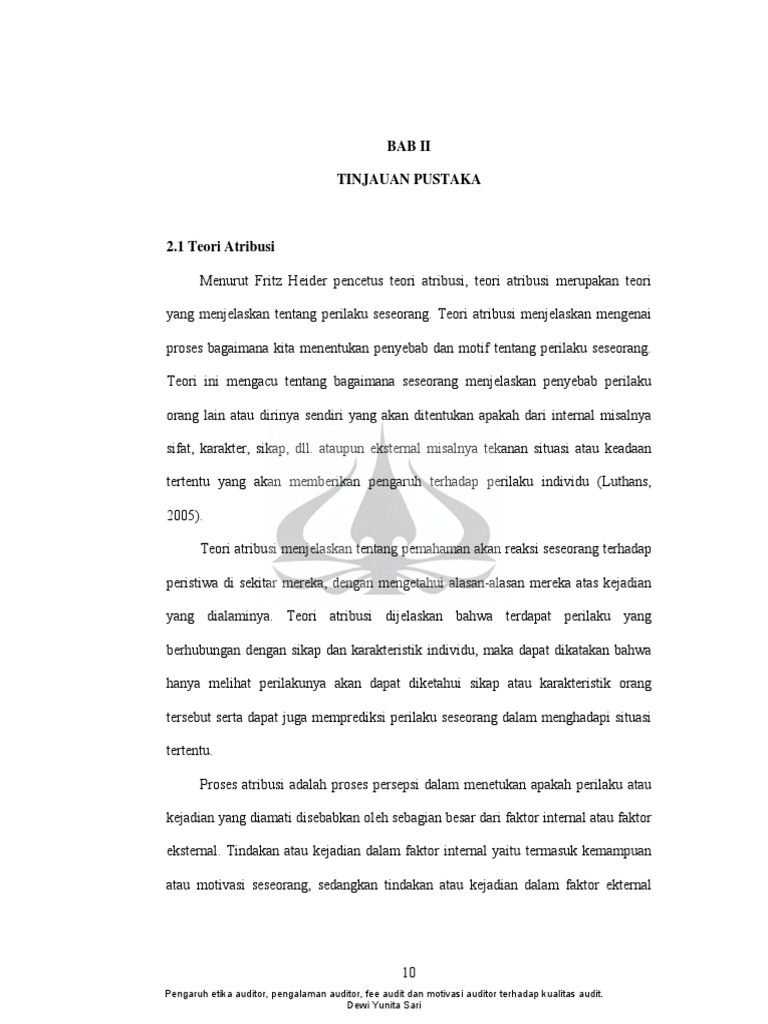 PDF Teori Atribusi | PDF