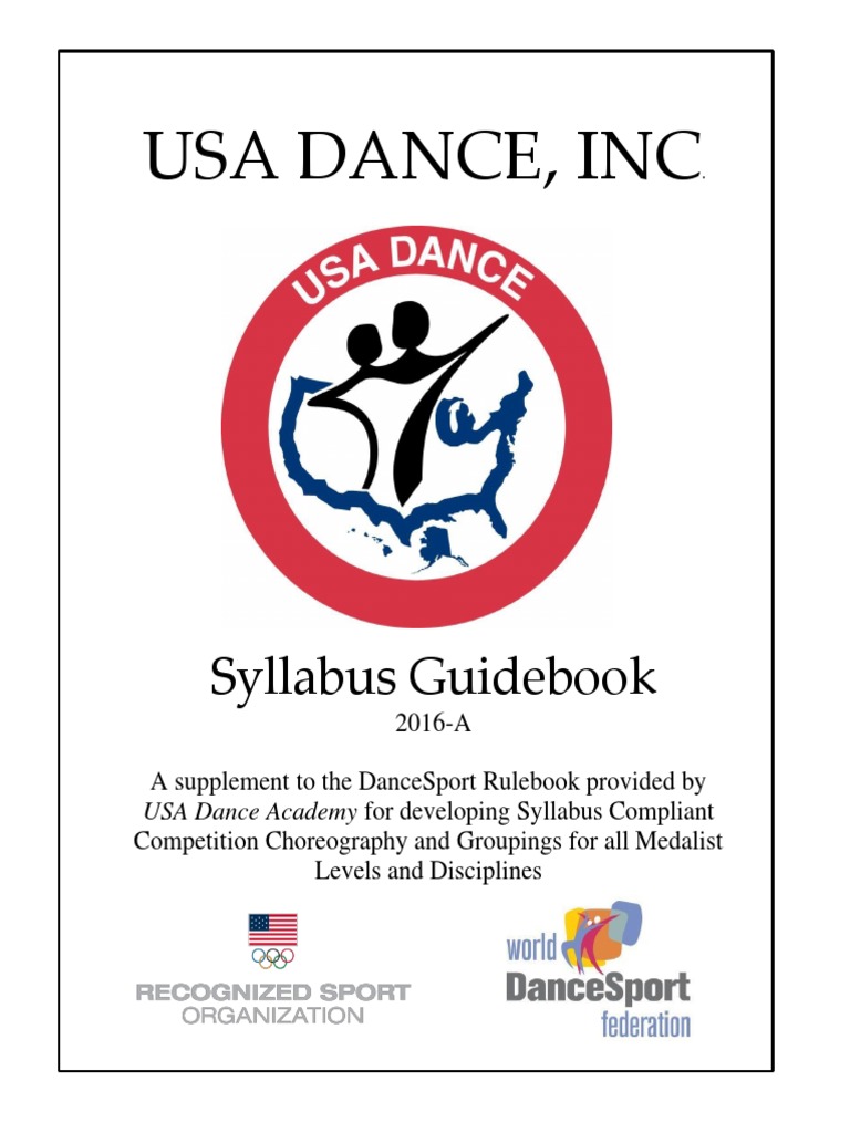 2016a Syllabus Guidebook-Rul | PDF | Ballroom Dance | Dances