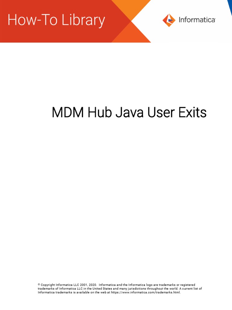 0542 (MDM) HubJavaUserExits en H2L | PDF | Databases | Java ...