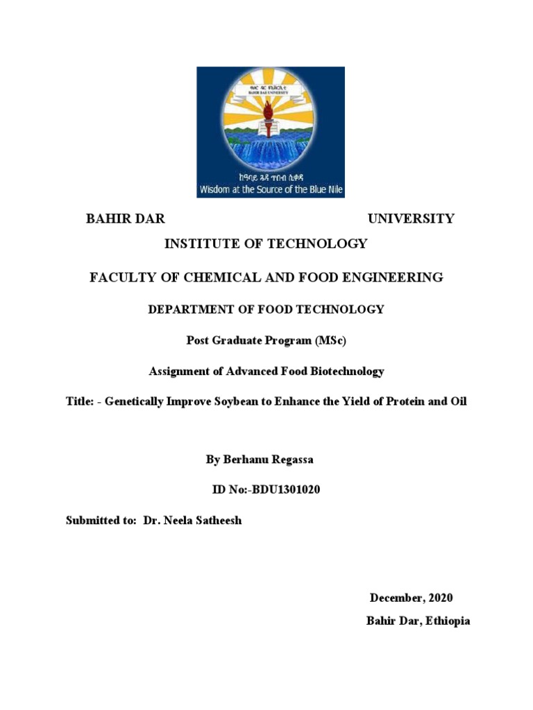 Biotechnology Assignment | PDF