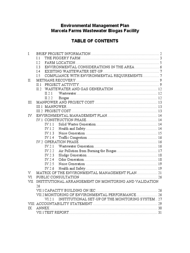 PoA 5979 - CPA 1 Marcela Farms EMP | PDF | Anaerobic Digestion | Biogas