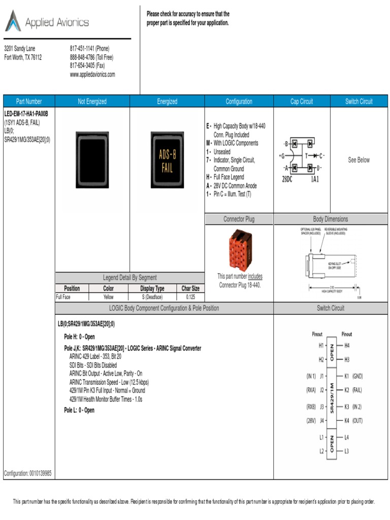 Vivisun LED-EM-17-HA1-PA00B | PDF | Electronics | Computing
