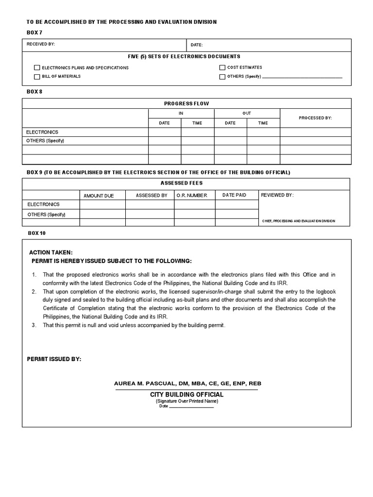 Electronics Permit (Back) | Download Free PDF | Government | Justice