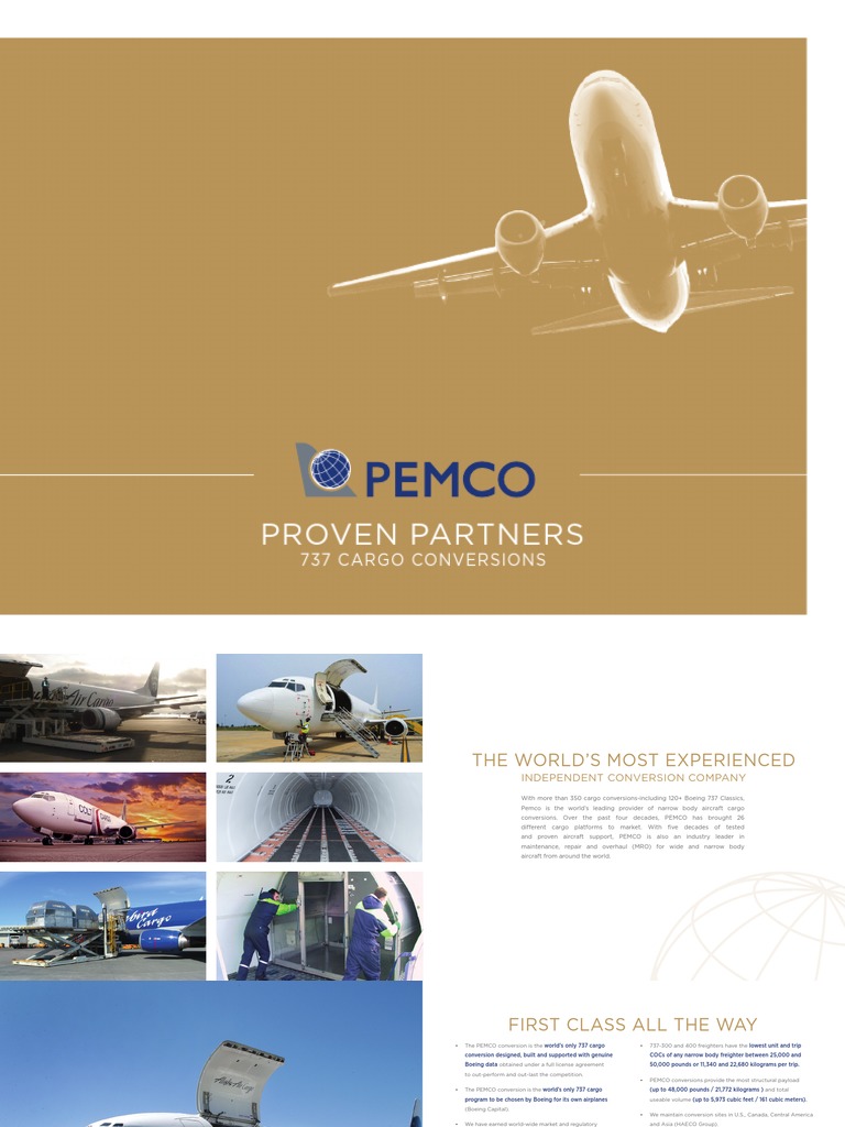 PEMCO Brochure 733 & 734 | PDF | Cargo | Aerospace