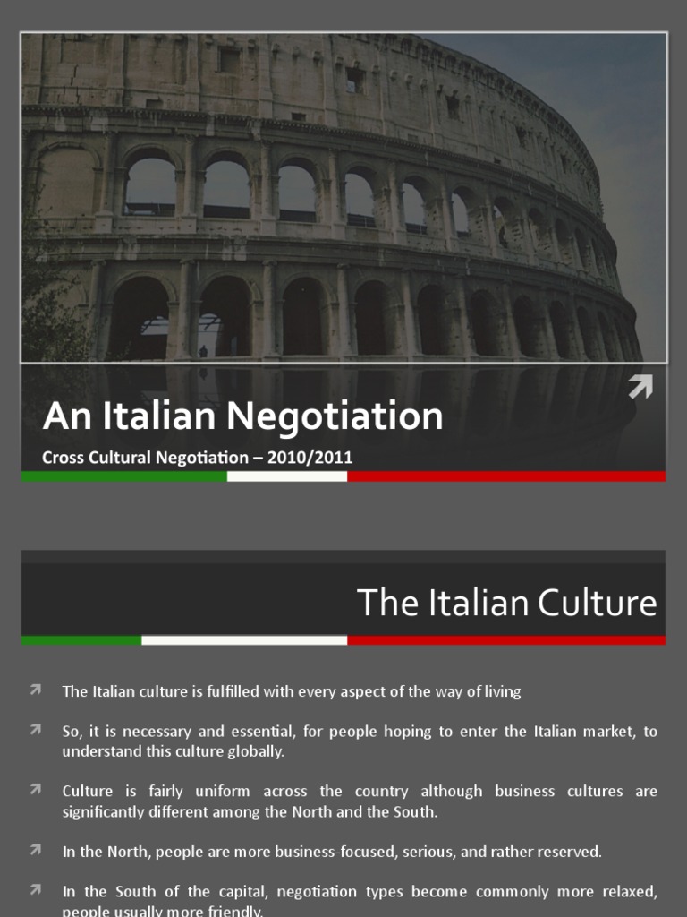 Italian Negotiation | PDF | Negotiation | Bargaining