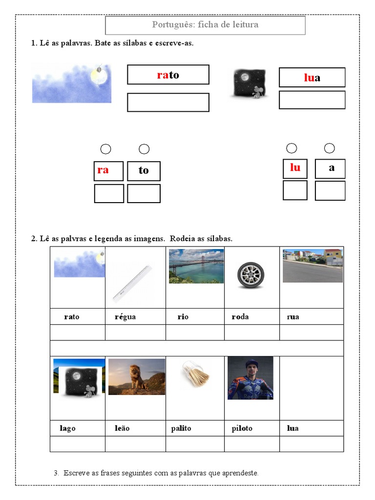 O Rato e A Lua 1º 2º Anos | PDF | Artes Linguísticas e Disciplina