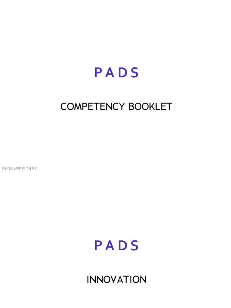 JM Competency Booklet | PDF | Leadership | Innovation