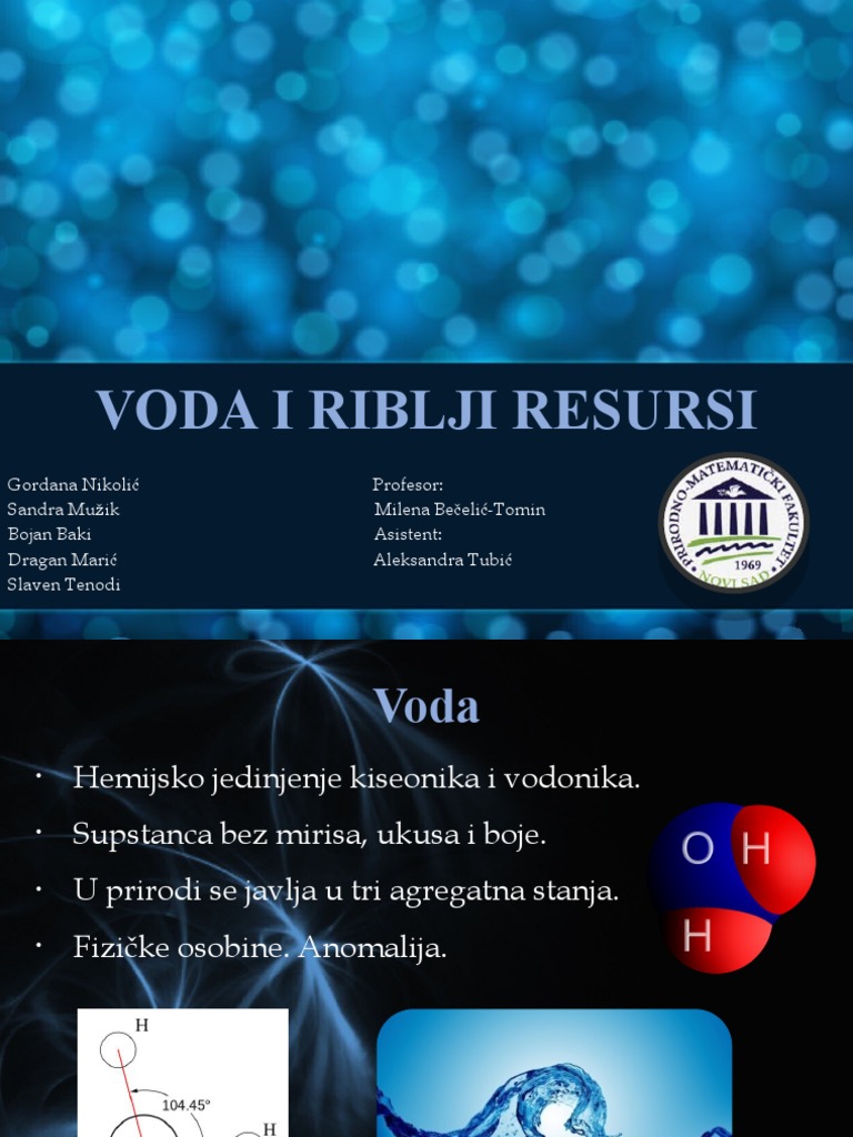 Voda I Riblji Resursi | PDF