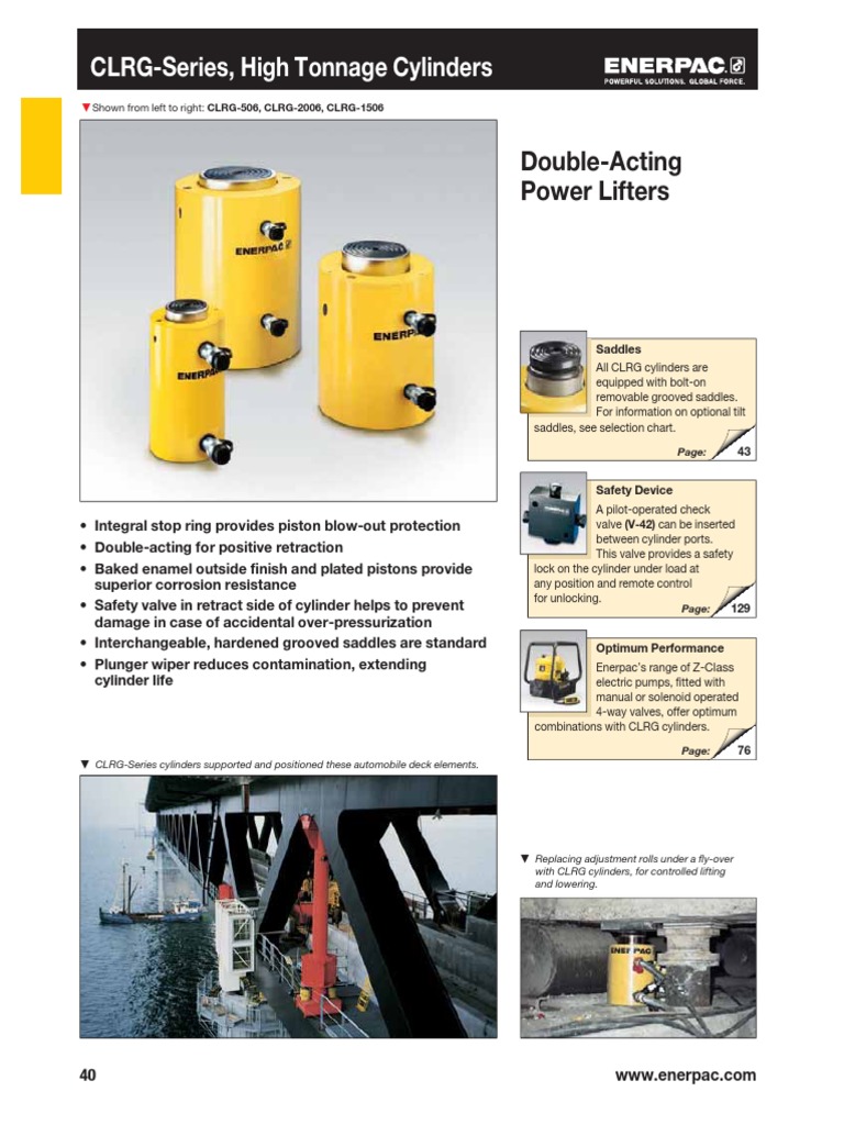 Spec Jack Enerpac CLRG | PDF | Tools | Equipment