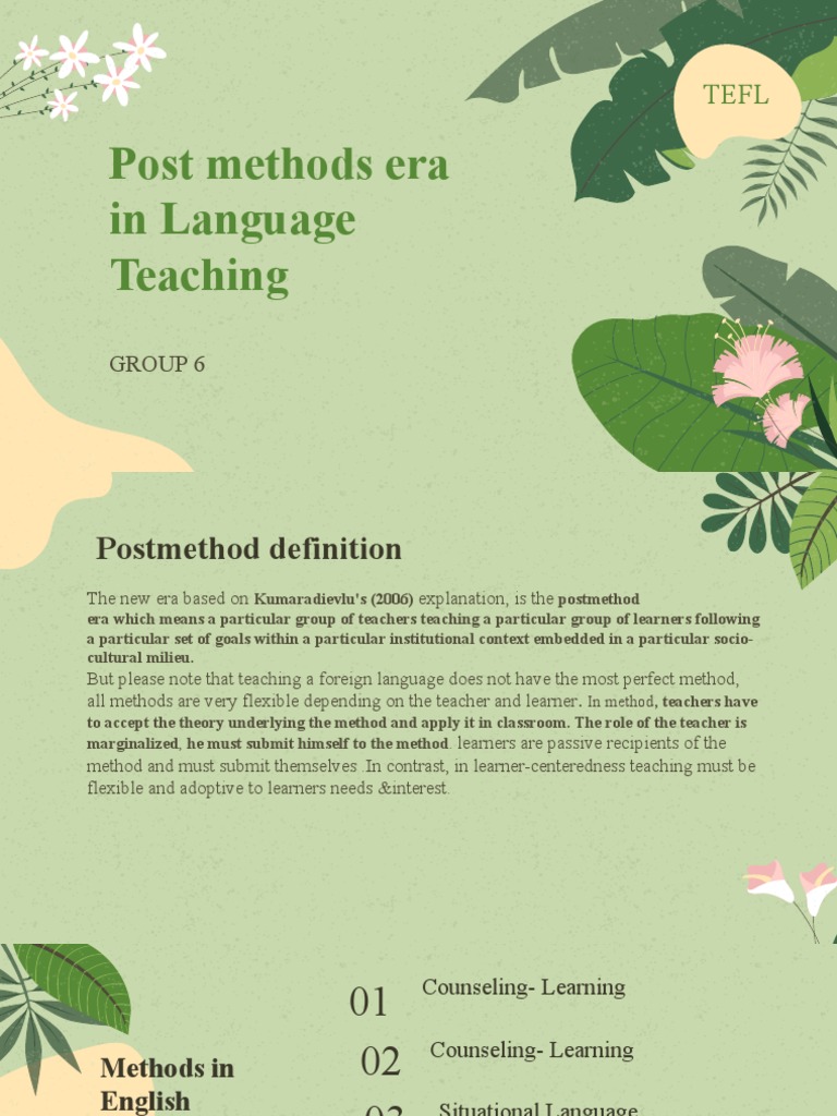 Postmethod Era in Language Teaching | PDF | Teachers | Language Education