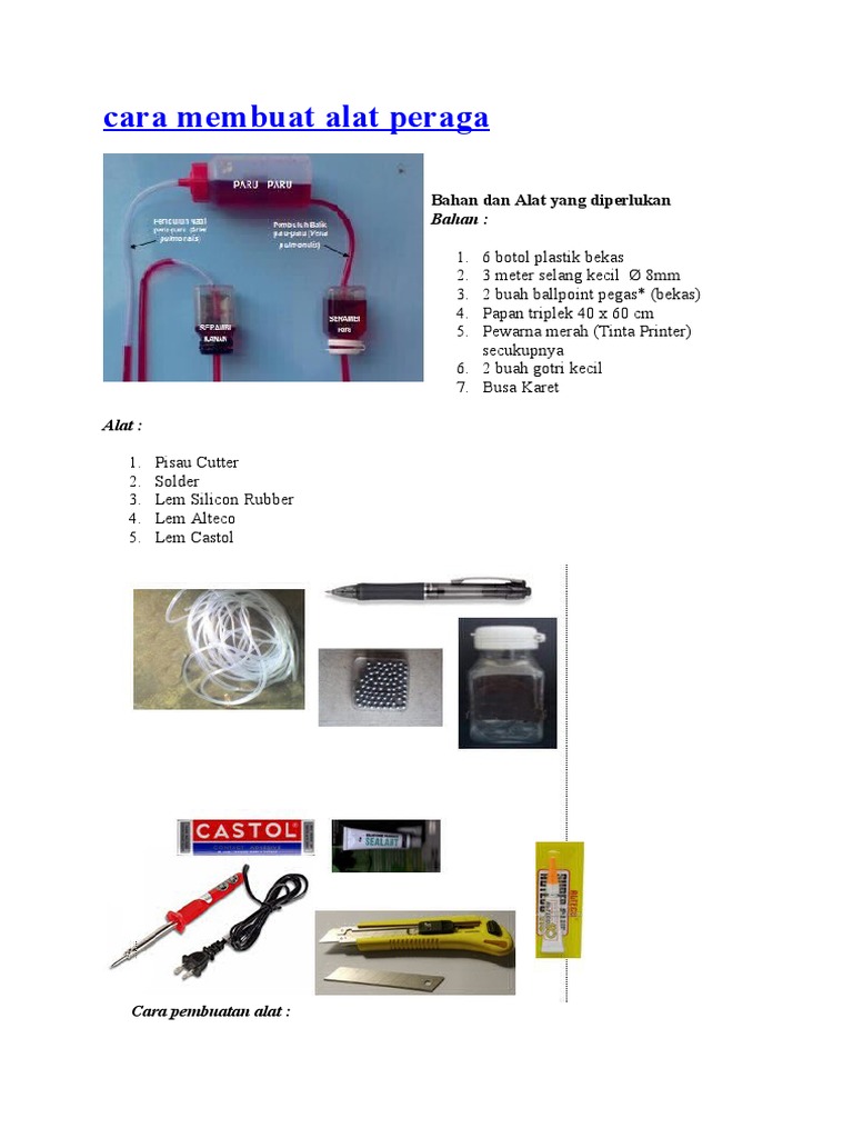 Cara Membuat Alat Peraga | PDF