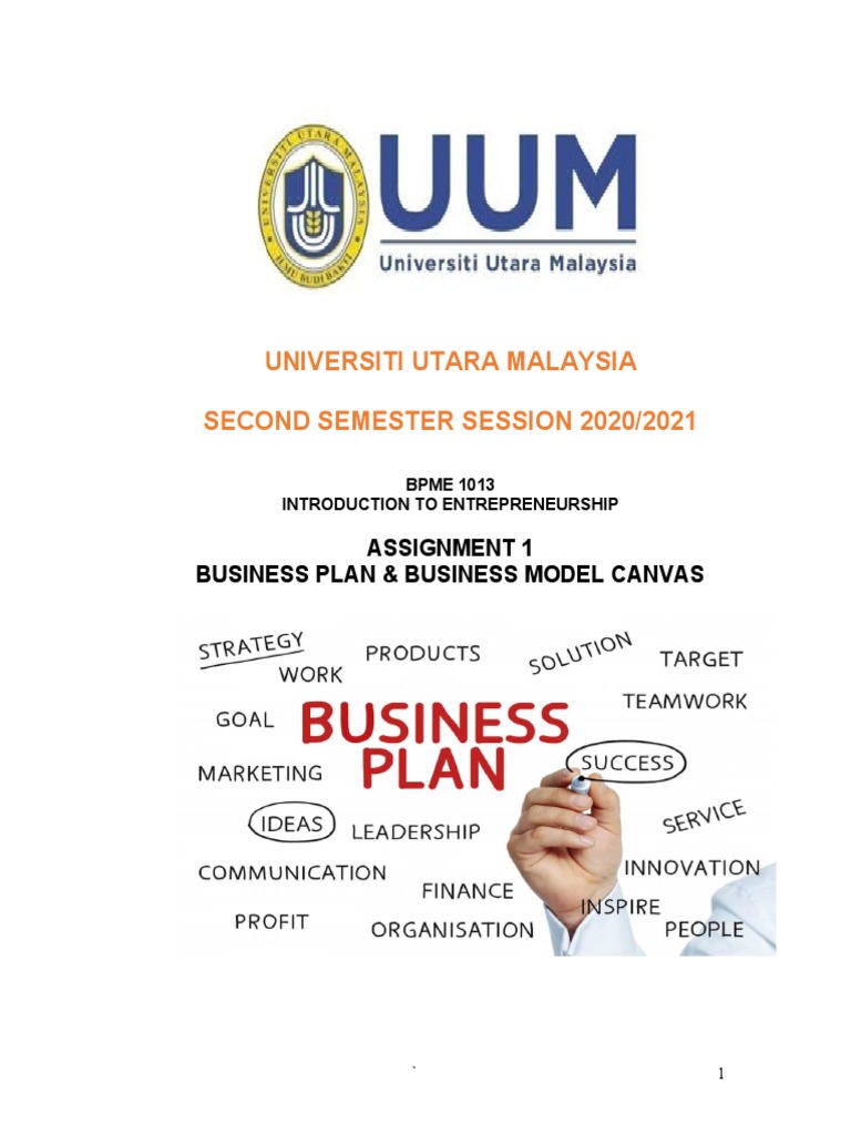 Assignment 1-Business Plan | PDF | Business Model | Plagiarism