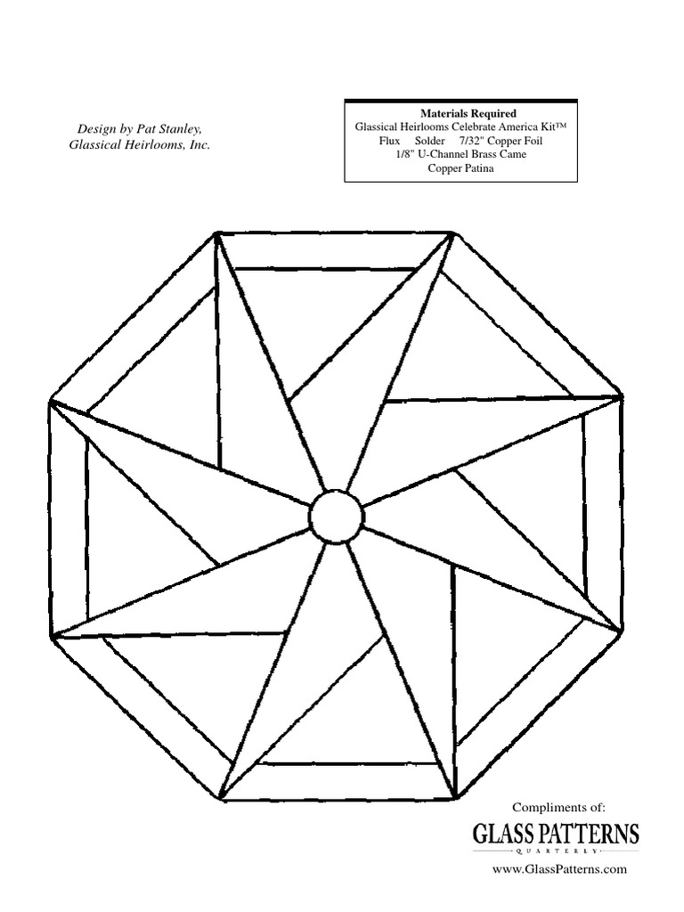 Design by Pat Stanley, Glassical Heirlooms, Inc | PDF