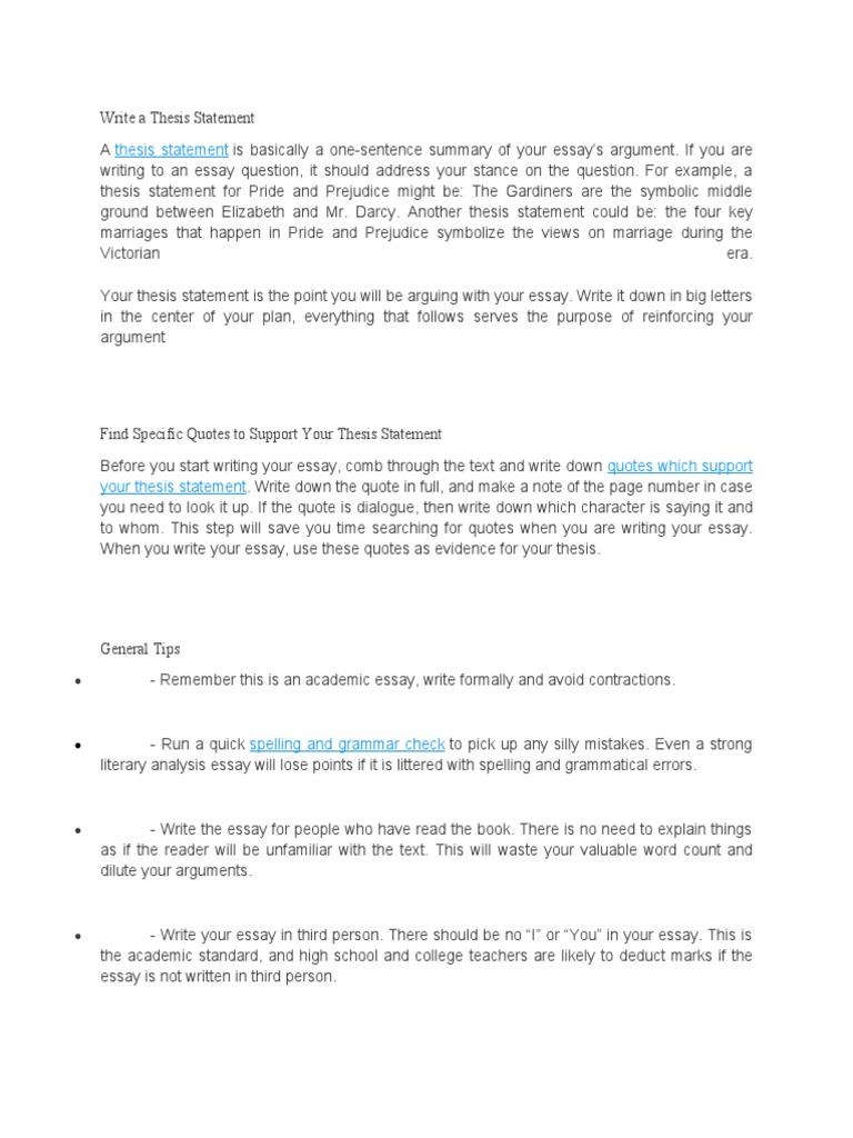Crafting Effective Thesis Statements | PDF | Paragraph | Essays
