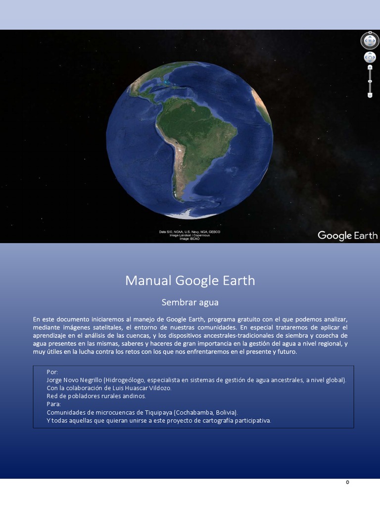 Manual Google Earth - Jorge Novo | PDF | Agua subterránea | Roca (geología)