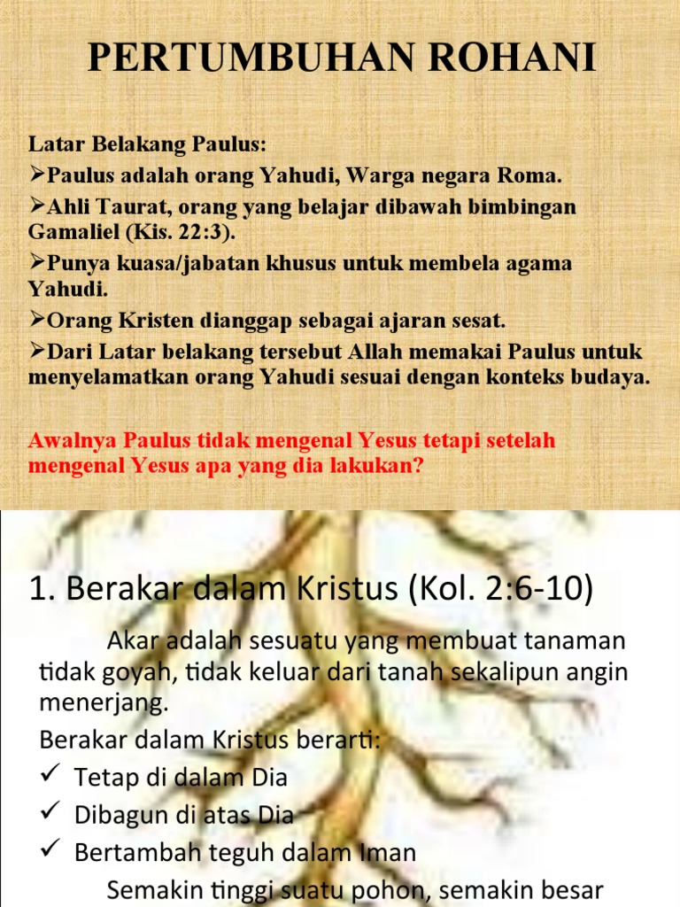 Pertumbuhan Rohani 2003 | PDF | Agama & Spiritualitas