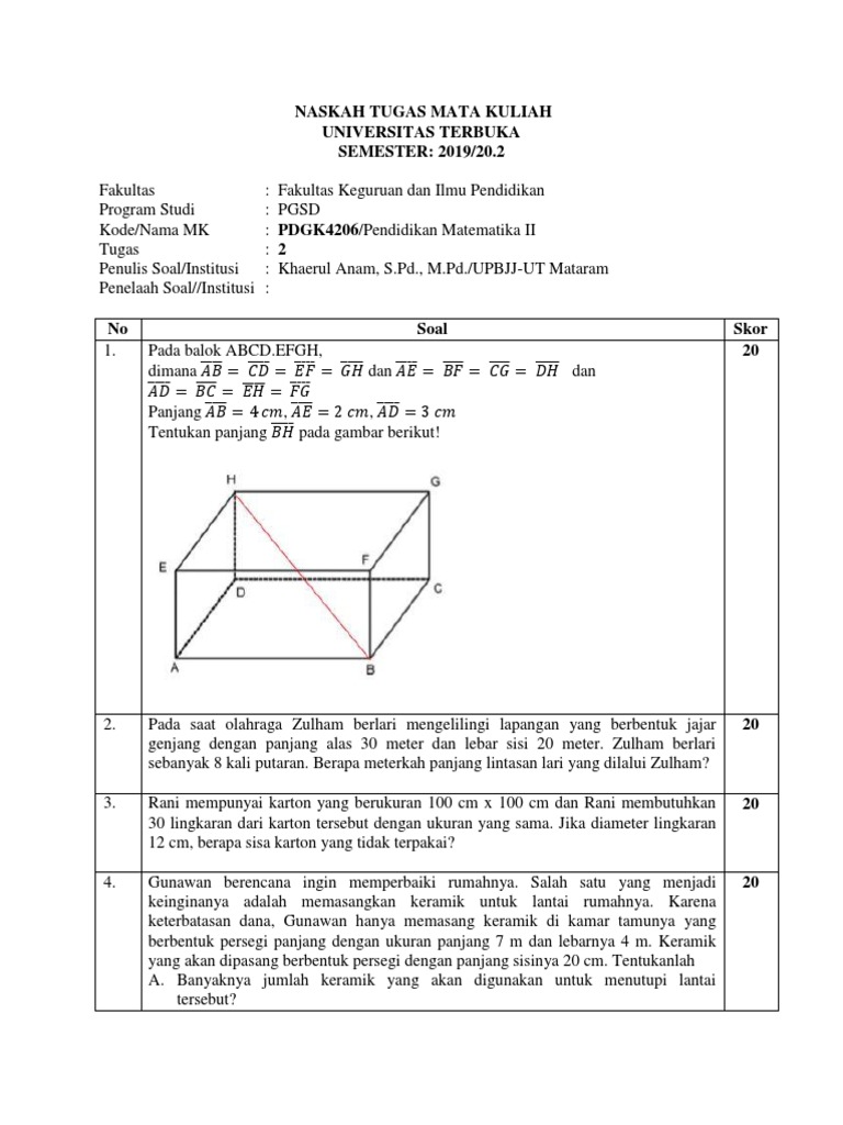 Naskah PDGK4206 Tugas2 | PDF