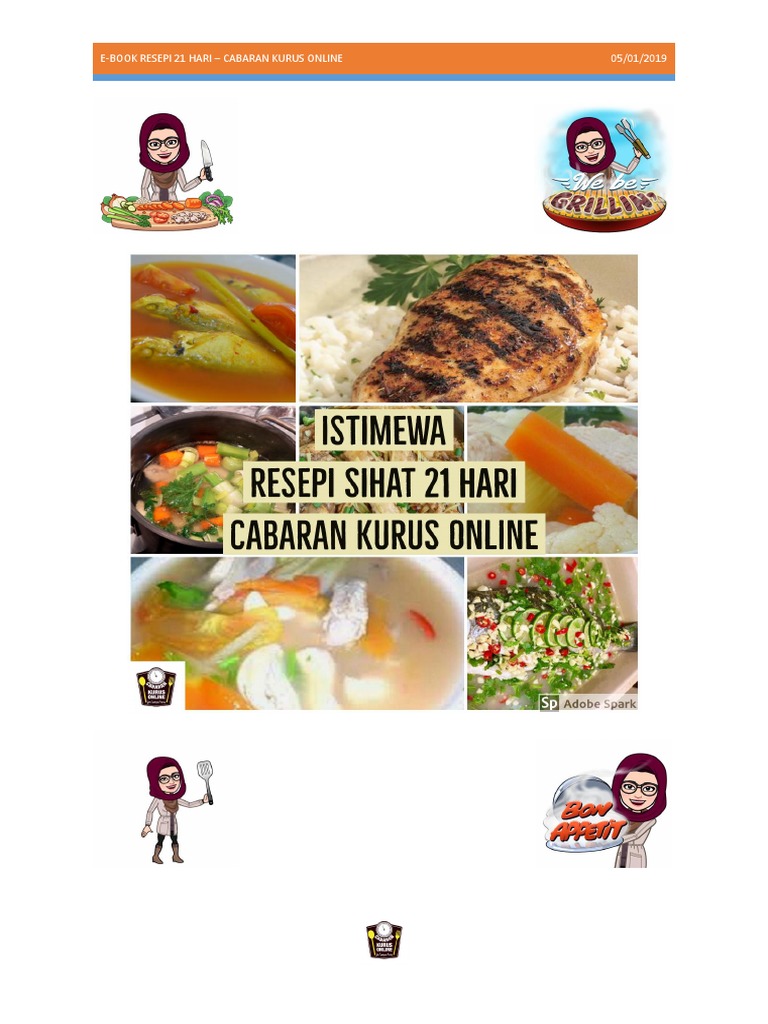 E-Book Resepi 21 Hari - Cabaran Kurus Online | PDF