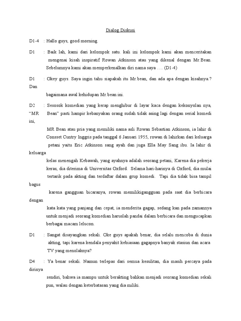 Dialog Diskusi | PDF