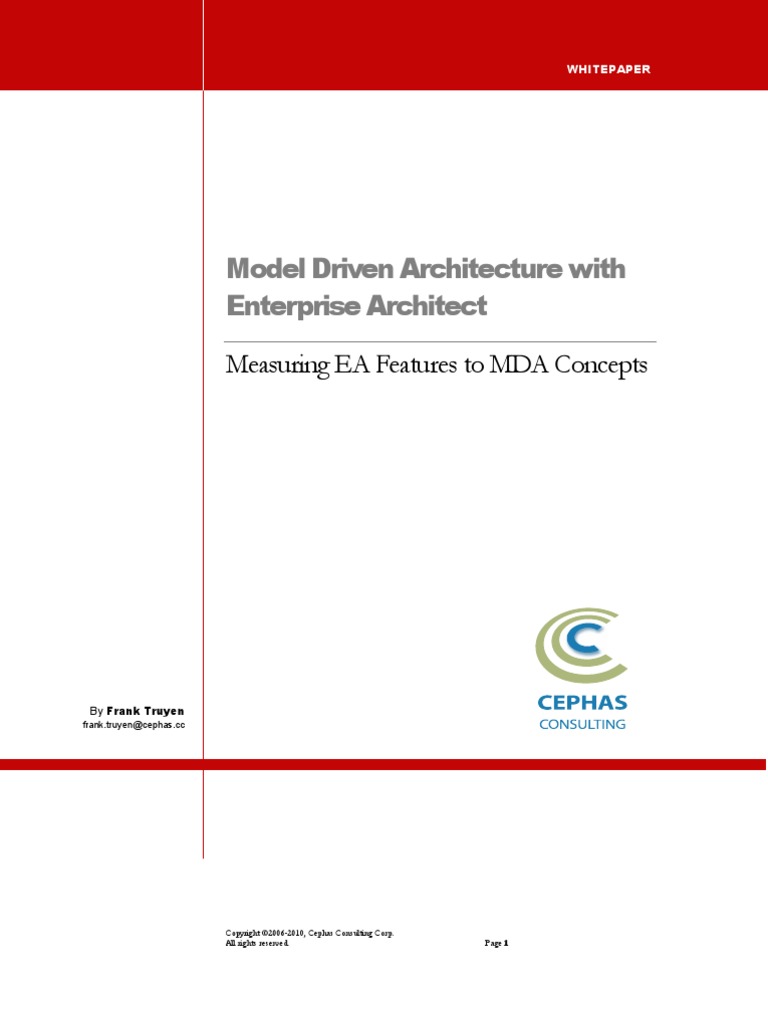 Model Driven Architecture With Enterprise Architect: Measuring EA Features To MDA Concepts | PDF ...