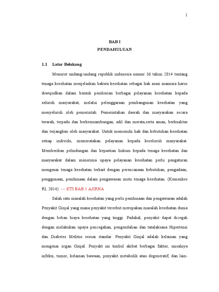 Bab 1 Batu Ginjal | PDF | Sains & Matematika