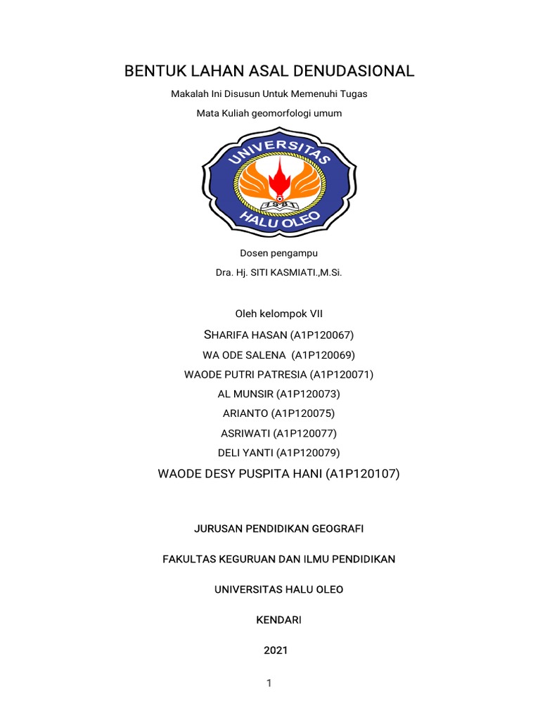 Bentuk Lahan Denudasional | PDF