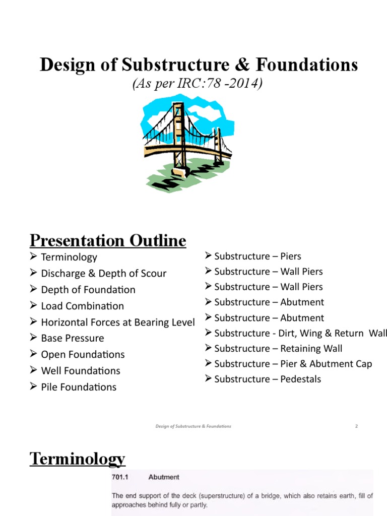 Design of Substructure & Foundation (As Per IRC 78) | PDF | Structural ...