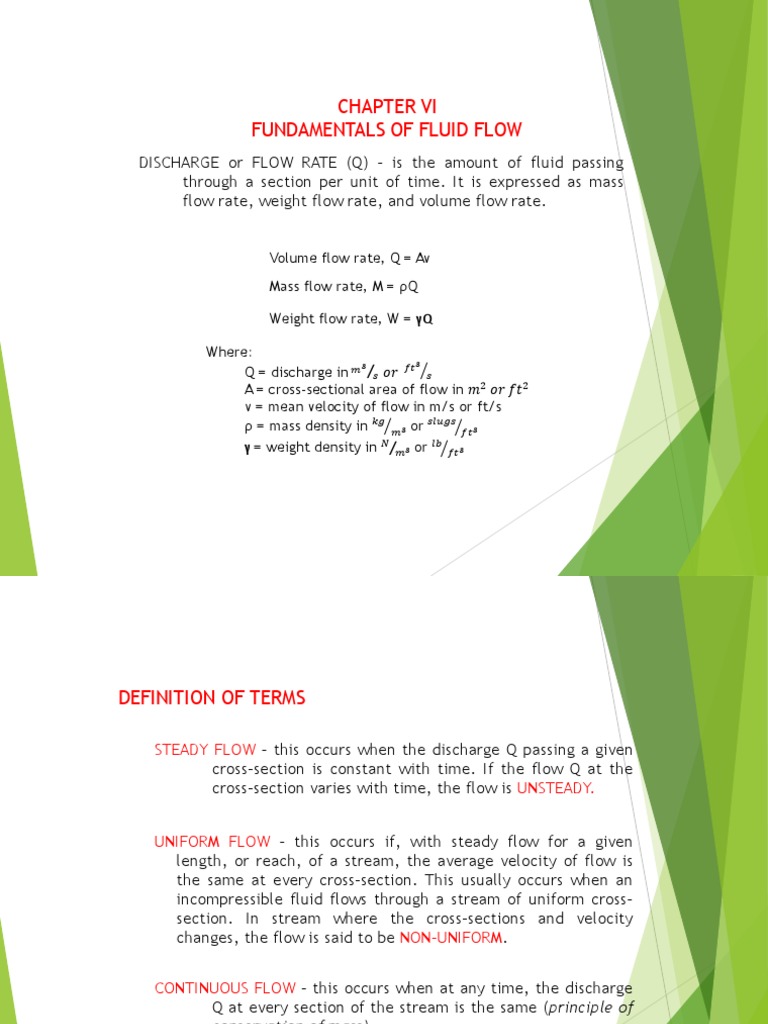 Fundamentals of Fluid Flow | PDF | Fluid Dynamics | Flow Measurement