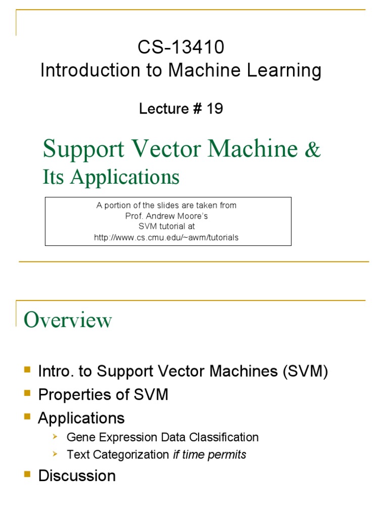 Maximizing Margin: Support Vector Machines for Optimal Linear ...