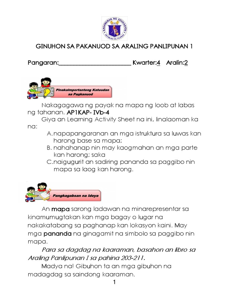 AP1 LAS Q4 W2 Bikol - Advance | PDF