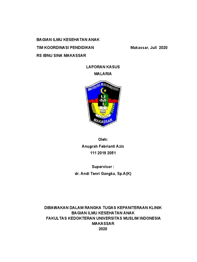 Lapsus Malaria Anak | PDF
