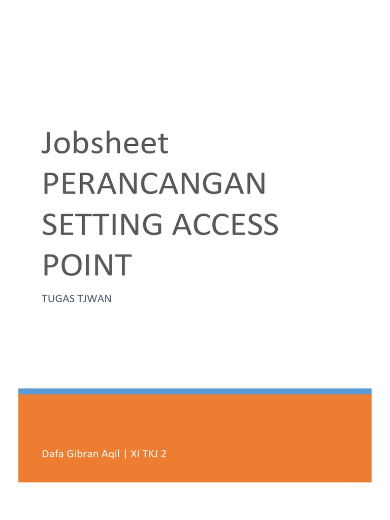Jobsheet Access Point Gibran | PDF