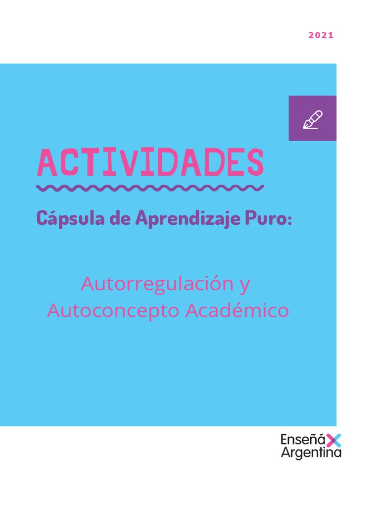 Actividades de Autorregulación Emocional | PDF | Autorregulación ...