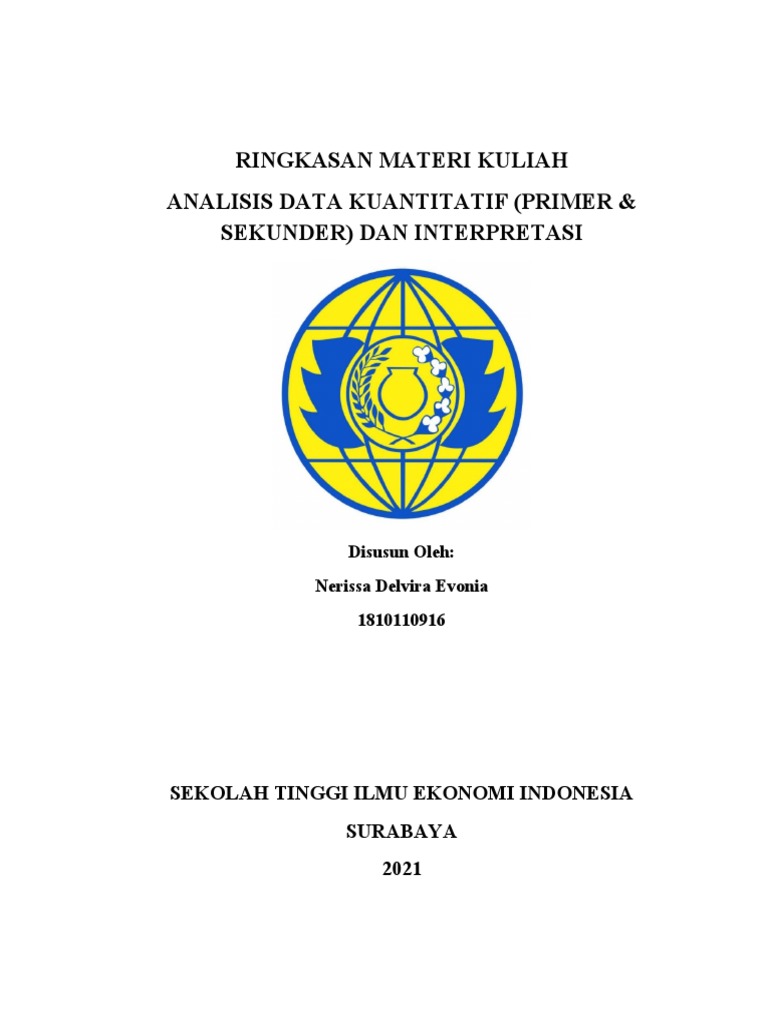 Analisis Data Kuantitatif (Primer & Sekunder) Dan Interpretasi | PDF