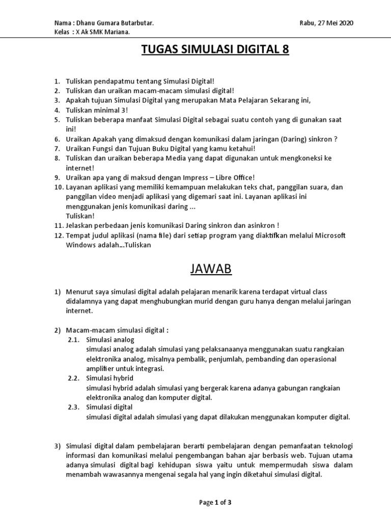 Tugas Simdig 8 | PDF | Seni | Komputer