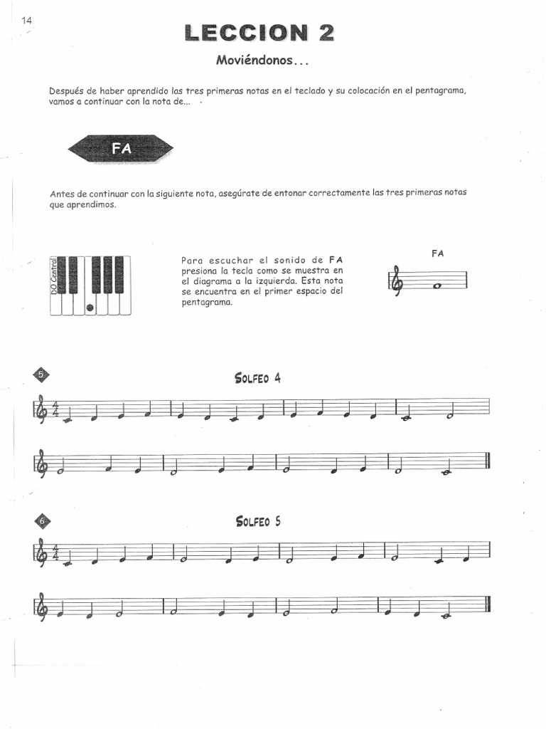 Leccion 2 Solfeo Moderno | PDF