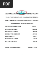 Internship Report On Dashen Brewery | PDF | Brewing | Beer