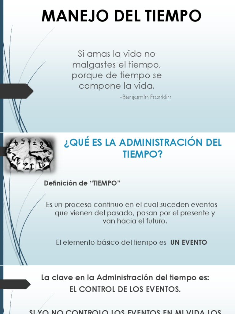 Estrategias Efectivas de Manejo del Tiempo | PDF | Planificación | Vida