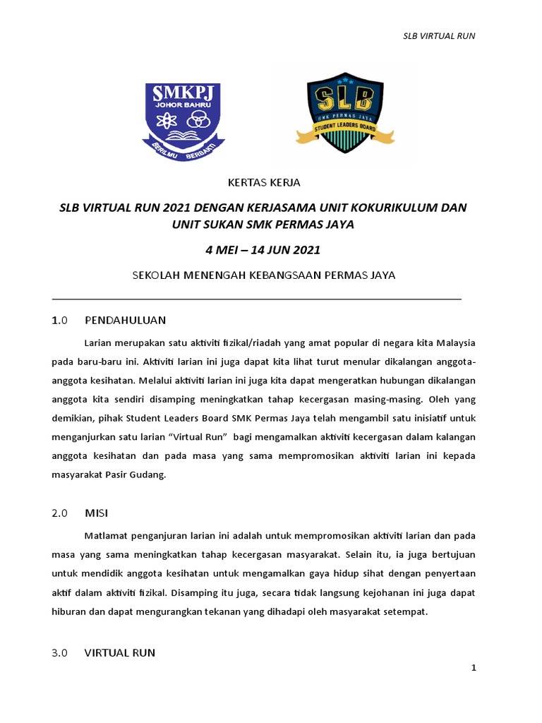SLB Virtual Run Paper Work | PDF