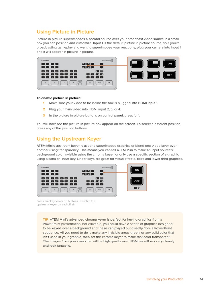 ATEM - Mini - Manual 14 | PDF