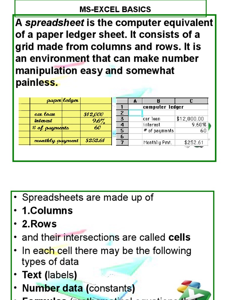 Excel Basics | PDF | Spreadsheet | Computing